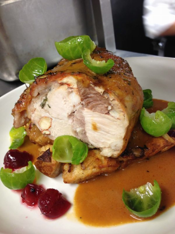 Lobster-stuffed Turkey Thighs with Fixings - CCNB